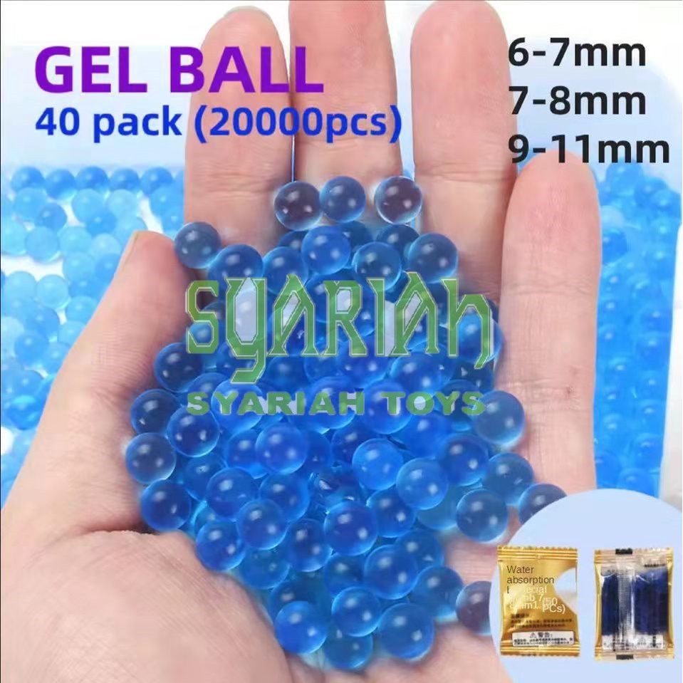 Jual SYARIAH TOYS WATER GEL BULLET FOR SACHET WGG 7-8MM ISI +-500BUTIR ...