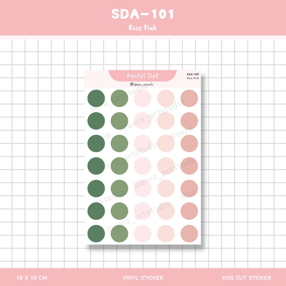 Jual Pastel Dot : Deco Sticker - by Aera Art Studio | Stiker Bulat ...