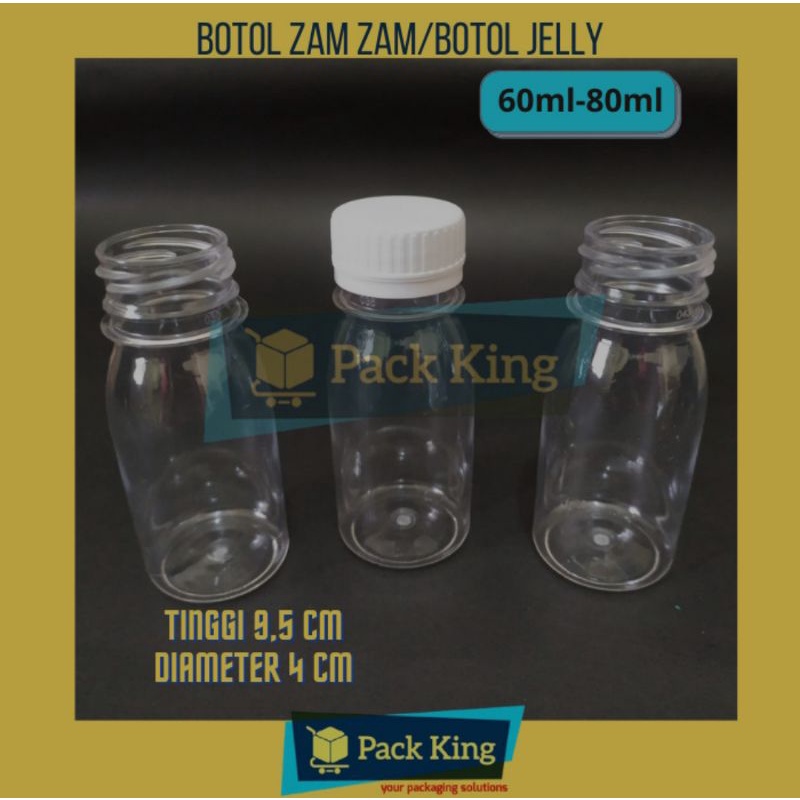 Jual Botol Zam-Zam/Botol Jelly 60-80ml | Shopee Indonesia