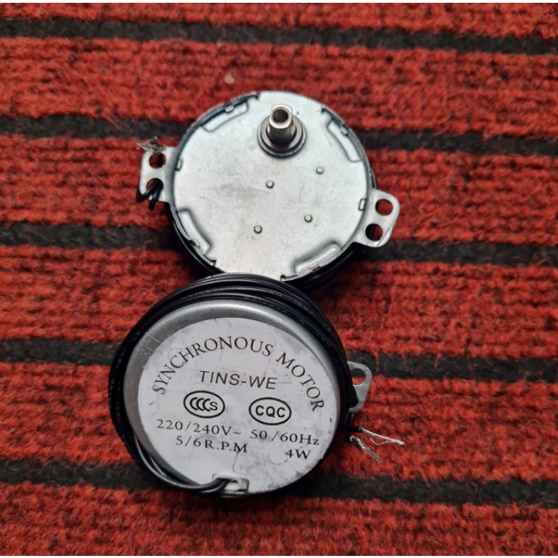 Jual Synchronous motor dinamo gearbox AC 220v 5 / 6 RPM 4 Watt swing ...