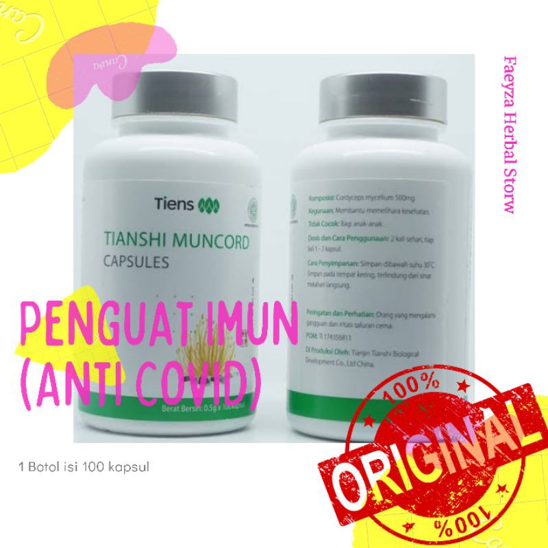 Jual Obat Muncord Tianshi Imun Untuk Covid (isi 100) | Shopee Indonesia
