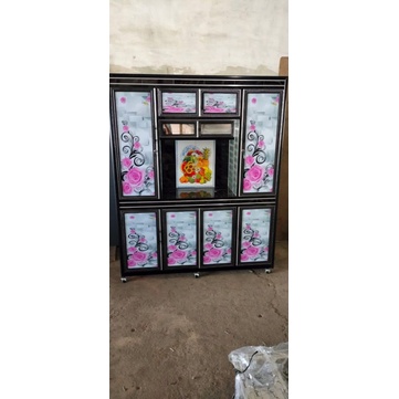 Jual stiker rak kaca motif bunga pink | Shopee Indonesia