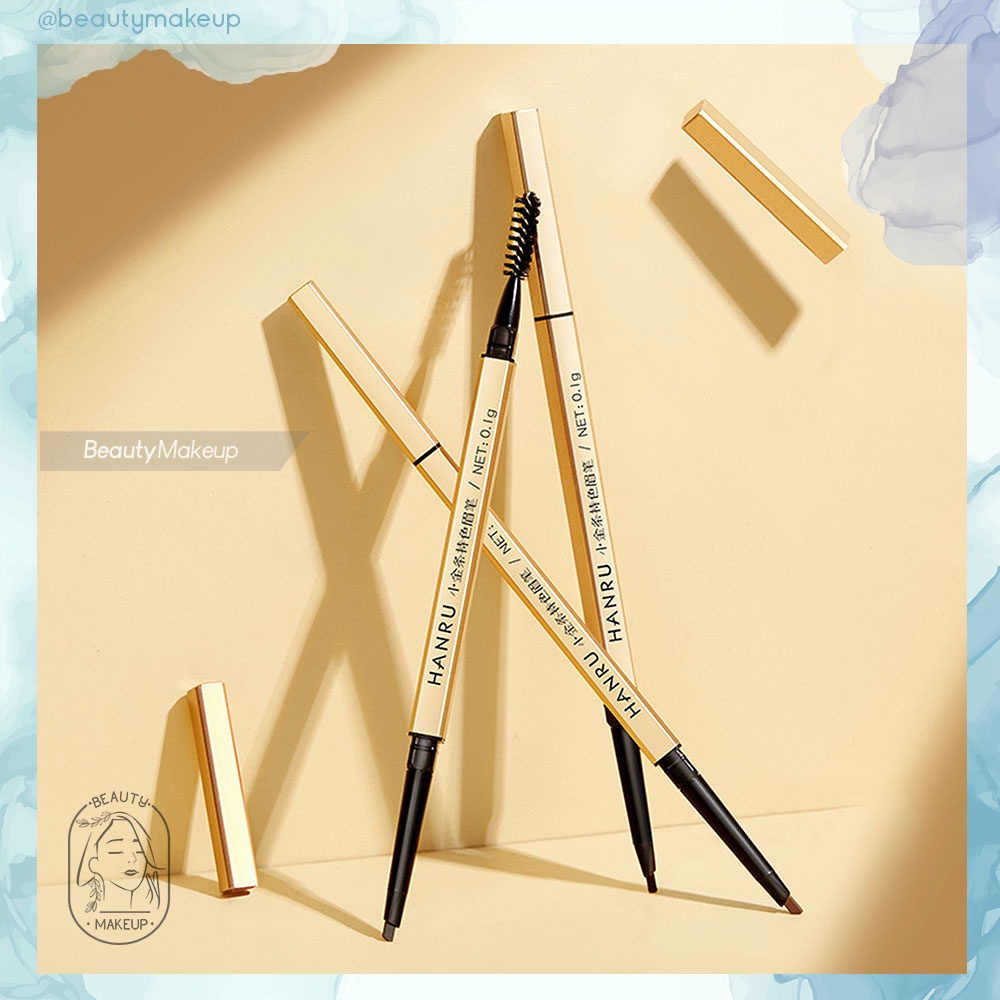 Jual HANRU Gold Double Head Eyebrow Colour Long Lasting Original ...