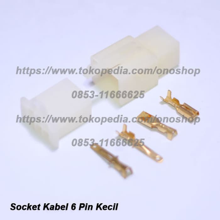 Jual Socket Kabel 6 Pin Kecil ( Set + Skun ) | Shopee Indonesia