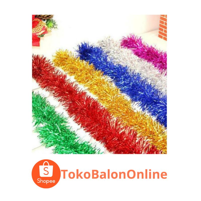 Jual bfs Slinger rumbai ± 2 meter Tebal Hiasan tambahan pesta ulang ...