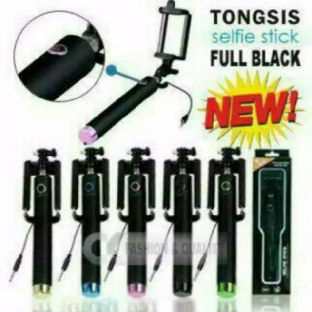 Jual TONGSIS BLACK/ TONGSIS TOMBOL KABEL MONOPOD SELFIE | Shopee Indonesia