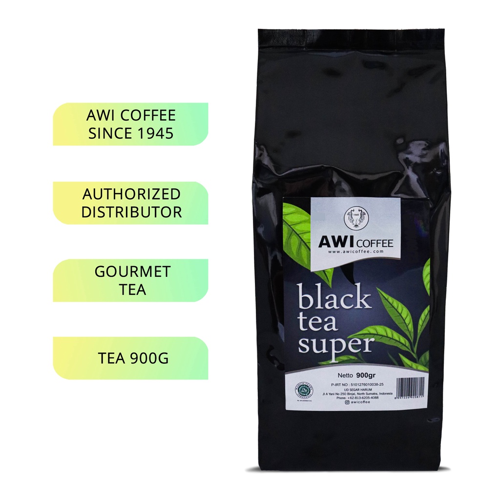 Jual Awi Black Tea Super 900G | Teh Hitam Broken Pekoe Bp1 Kayu Aro ...