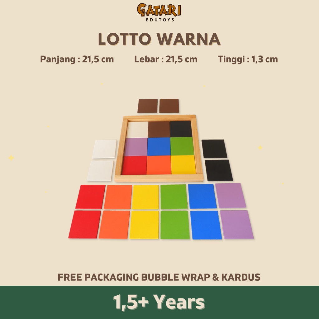 Jual mainan edukasi Lotto Warna / mainan edukasi Warna / mainan belajar ...