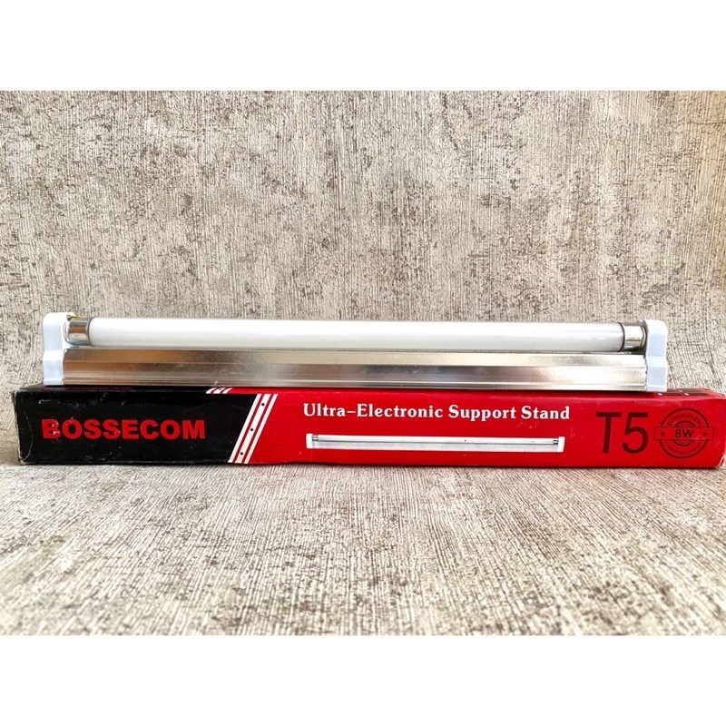 Jual Lampu TL bossecom ultra electronic support stand T5 8watt 8 watt ...