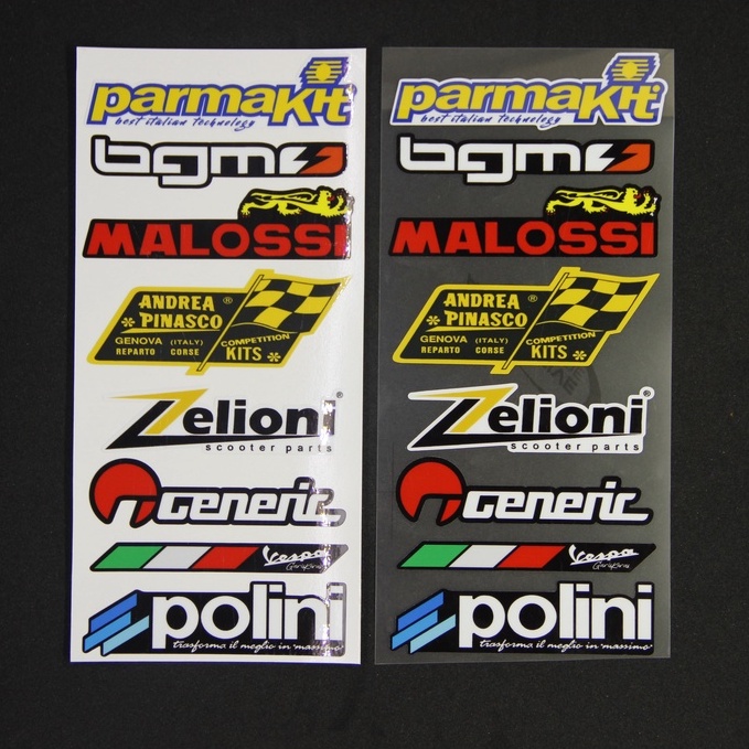 Jual stiker motor aesthetic sticker pack parmakit/bgm/malossi/generic ...