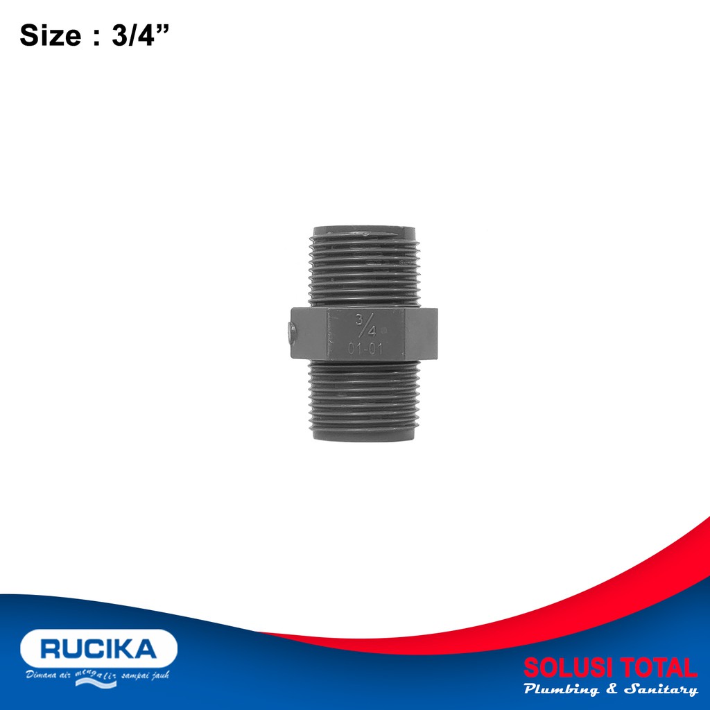 Jual Double Nipple AW 3/4" RUCIKA / Dobel Nepel 3/4 Inch PVC Rucika | Shopee Indonesia