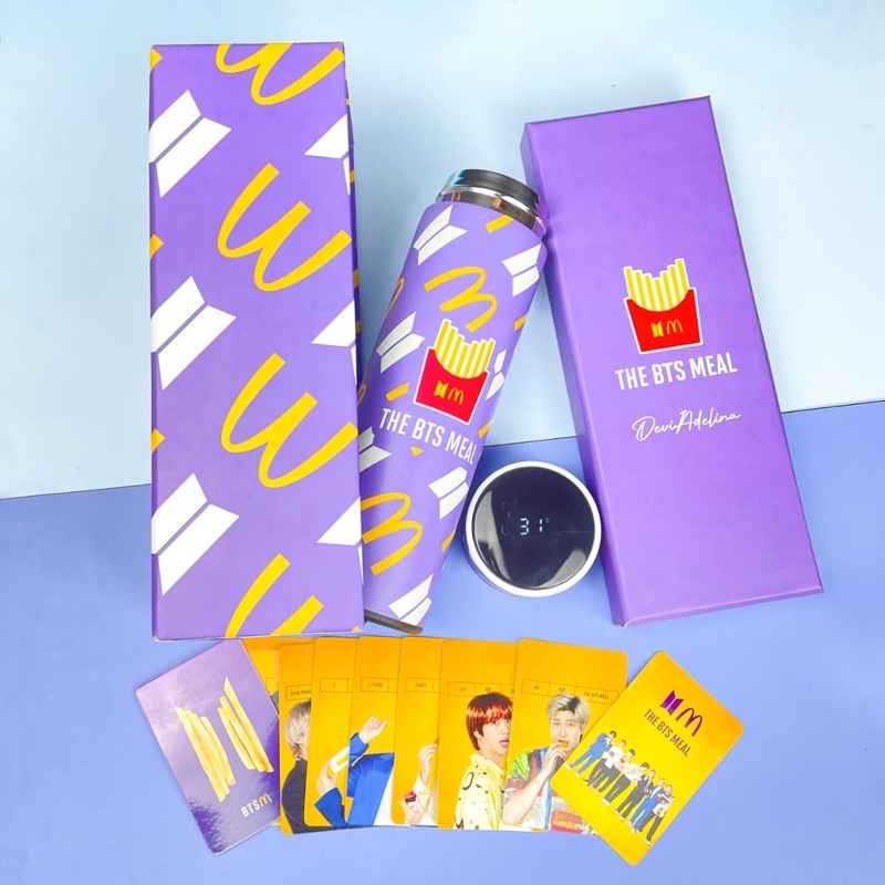 Jual BTS Meal MCD Tumbler Custom Paket Box Free Photocard - Paket BTS ...