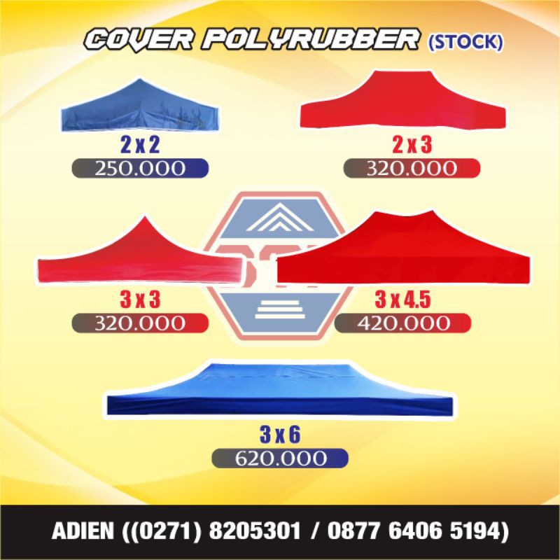 Jual Atap tenda lipat murah size 3x6 Ready di solo | Shopee Indonesia