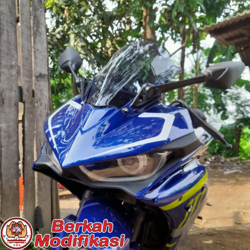 Jual Headlamp Model R25 + Lampu + Winglet PNP Yamaha R15 OLD V1 V2 ...