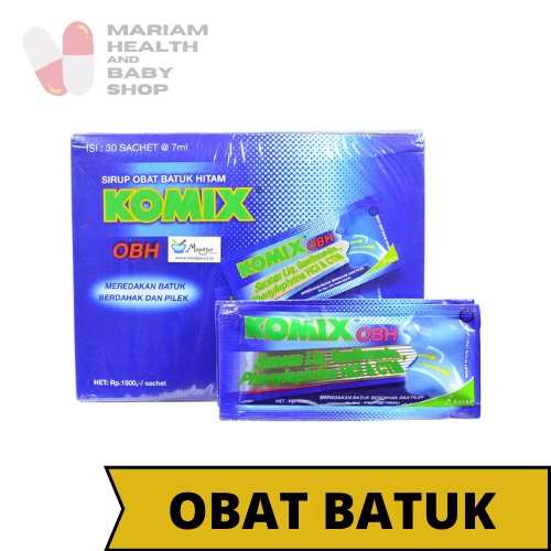 Jual Komix OBH G Sirup isi 30 Sachet / Komik Per Box / Obat Batuk ...