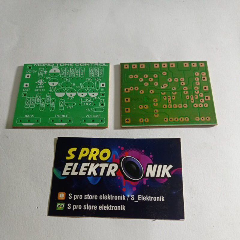 Jual pcb tone control mono 3 potensio 12 volt | Shopee Indonesia