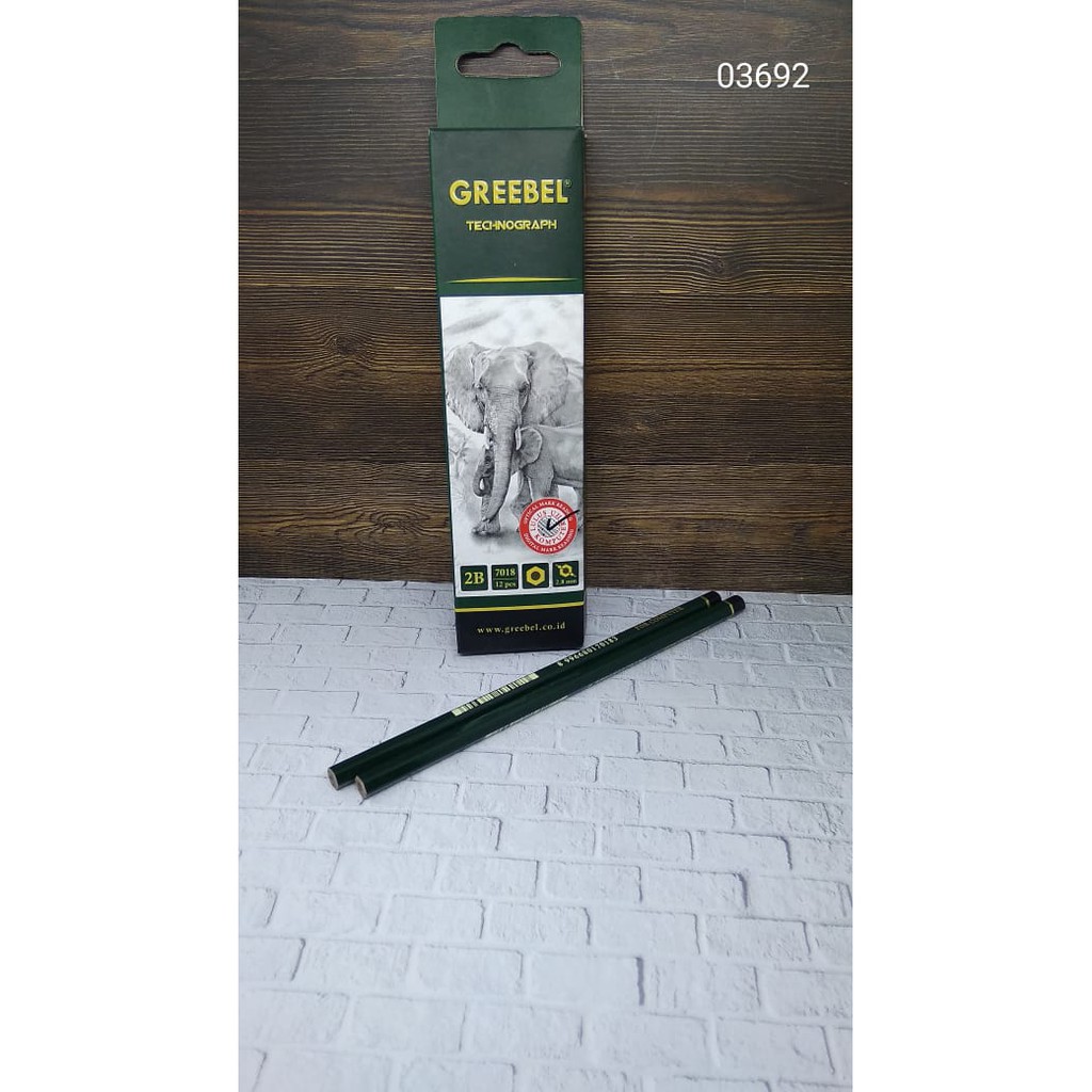 Jual Pensil 2B Greebel Technograph (12 pcs) | Shopee Indonesia