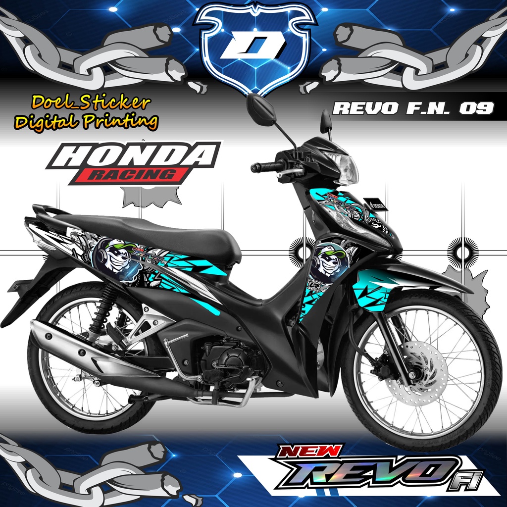 Jual Sticker Striping REVO FI NEW / REVO FIT injeksi List Variasi ...