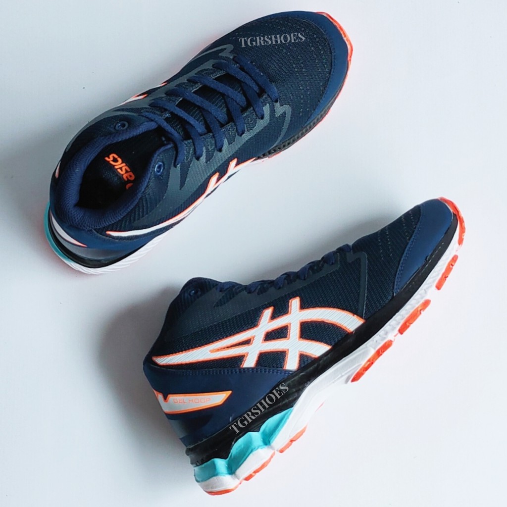 Jual SEPATU VOLLY GEL HOOP NAVY / SEPATU OLAHRAGA VOLI NETBURNER ...