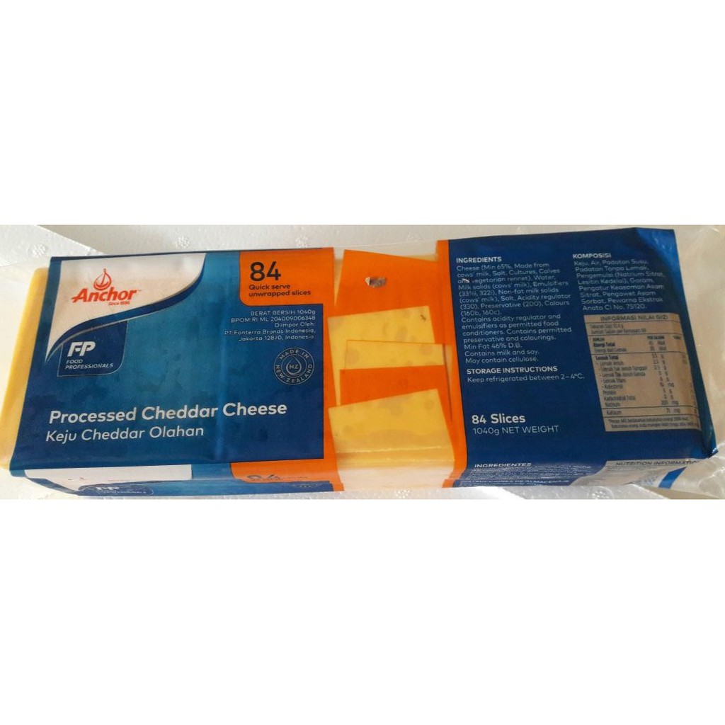 Jual Quick Slice Coloured "ANCHOR" 1.04 kg (isi 84 Slice) | Shopee ...