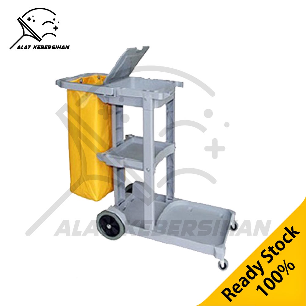 Jual Gerobak Troli Alat Kebersihan Peralatan Housekeeping Trolley ...