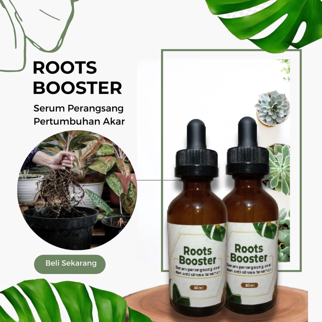 Jual Pupuk Roots Booster 60ml Mempercepat dan Melebatkan Akar Tanaman ...
