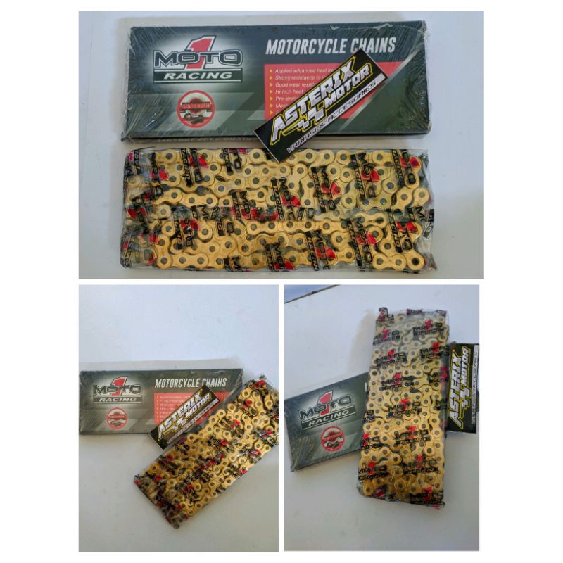 Jual Rantai Rante Roda Slim Warna gold ukuran 415H 130L MOTO 1 | Shopee Indonesia