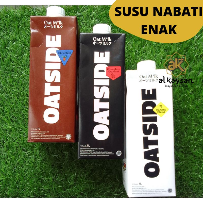 Jual SUSU OAT MILK /SUSU NABATI Oatside Chocolate/ Hazelnut/ Barista Blend Oat Milk 1L HALAL ...