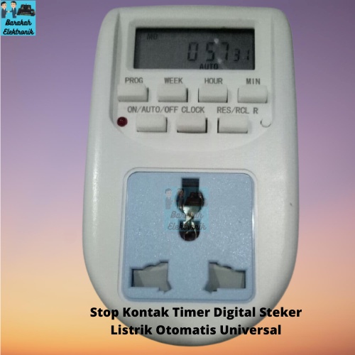 Jual Stop Kontak Timer Digital Steker Listrik Otomatis Universal ...