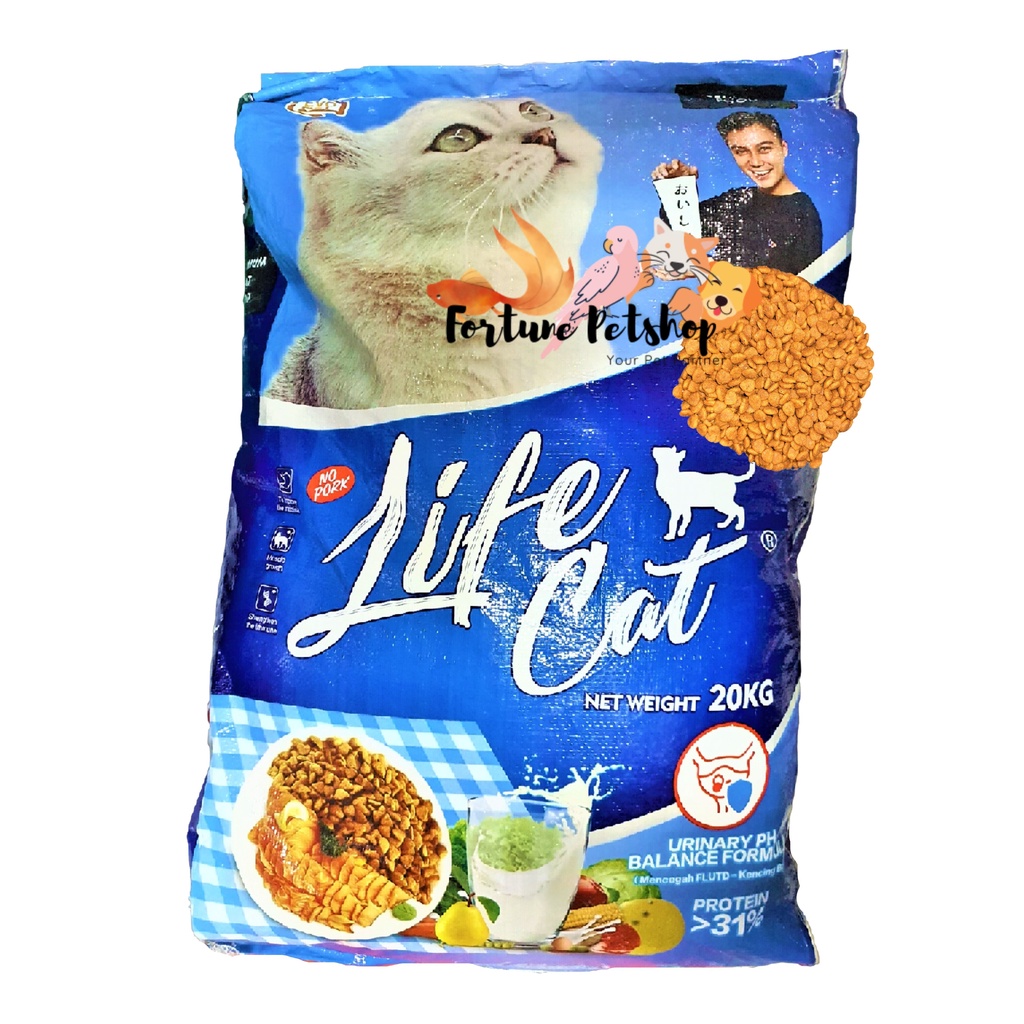 Jual KHUSUS INSTANT - Life Cat 20 Kg Dry Cat Food Lifecat Makanan ...