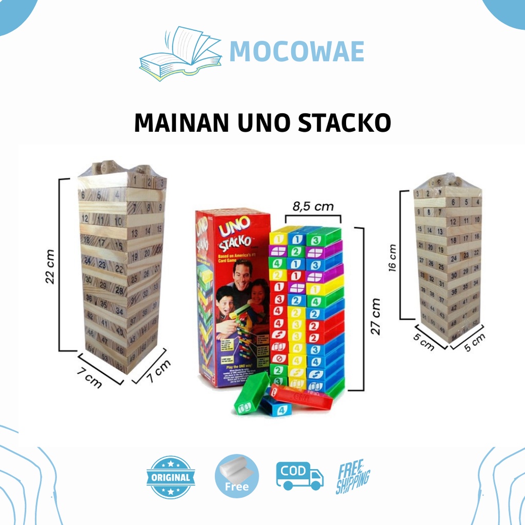Jual PERMAINAN UNO STACKO | Shopee Indonesia