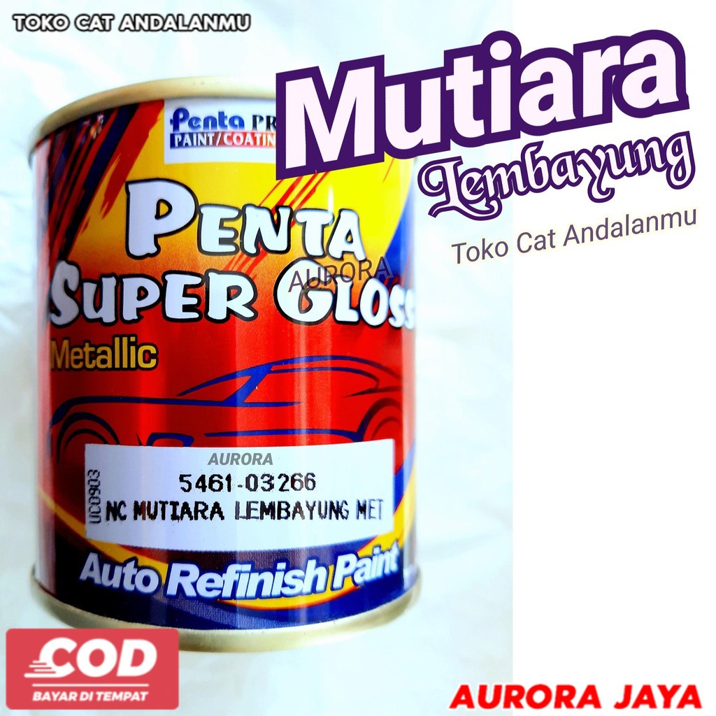 Jual Cat Penta Super Gloss Mutiara Lembayung Ungu Kuning Hijau Biru Merah Putih Pearl Pilih ...