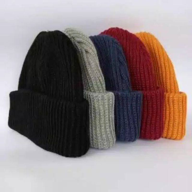 Jual kupluk rajut dewasa distro polos gunung original | Shopee Indonesia