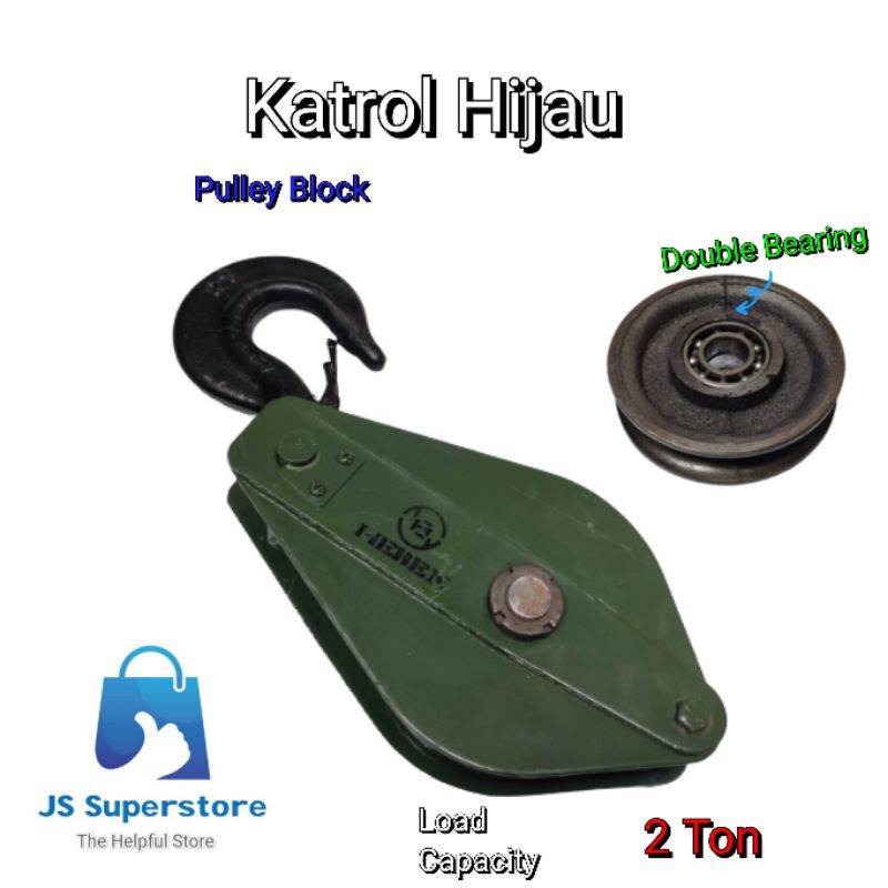 Jual KATROL 2 TON DOUBLE BEARING HIJAU | Shopee Indonesia