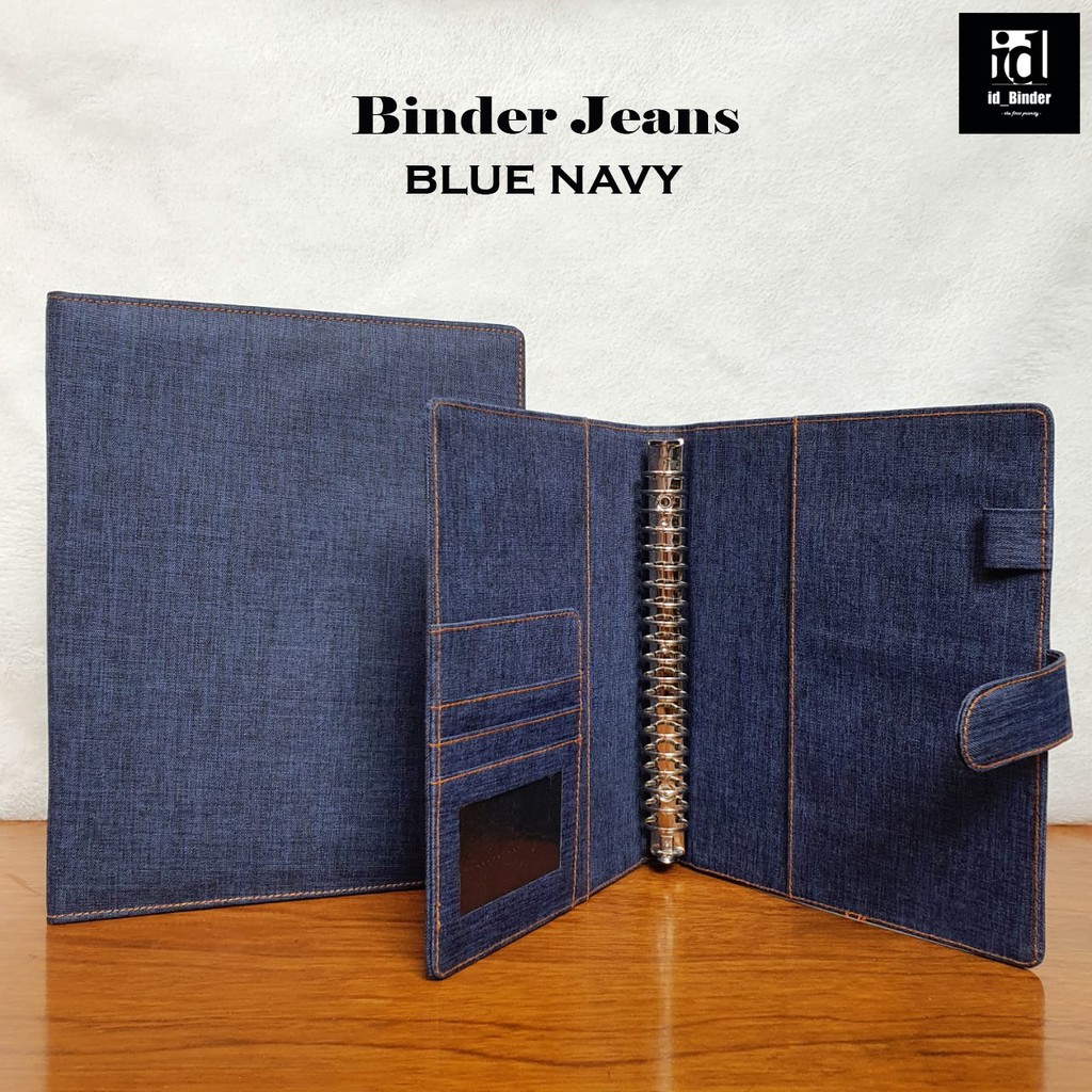 Jual BINDER BAHAN JEANS/DENIM 9 WARNA PILIHAN A5 DAN B5 | Shopee Indonesia