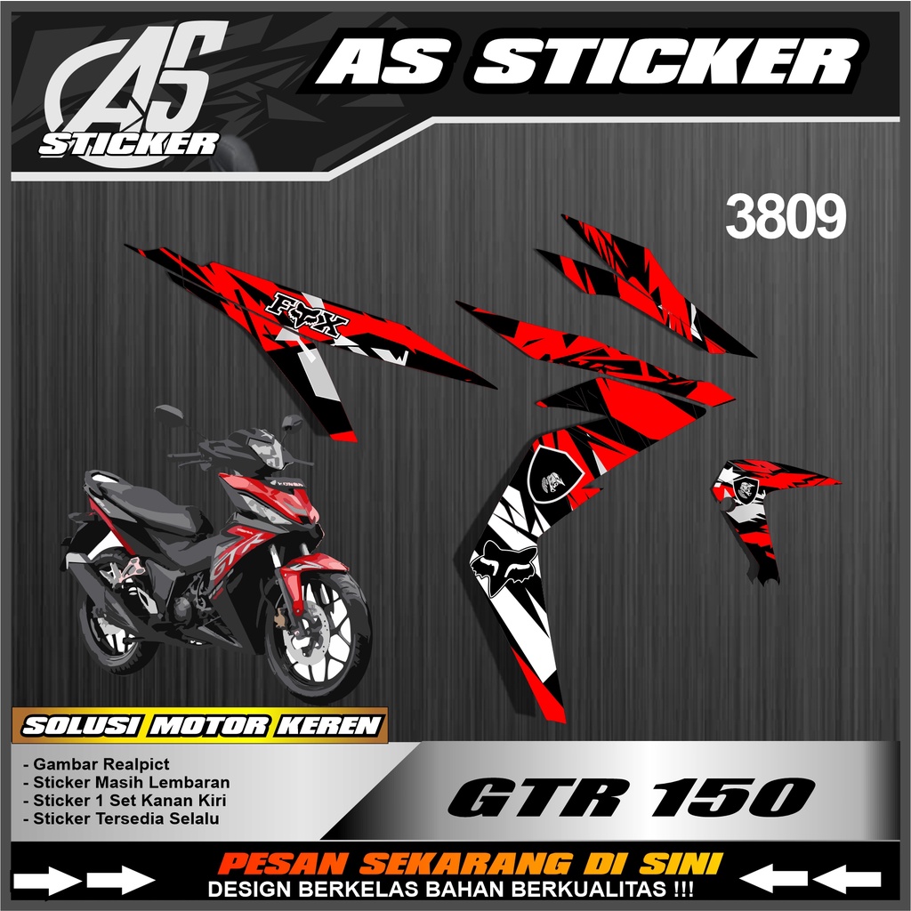 Jual 3809a STRIPING STICKER MOTOR GTR 150 2020 LIS DESAIN VARIASI LOGO ...