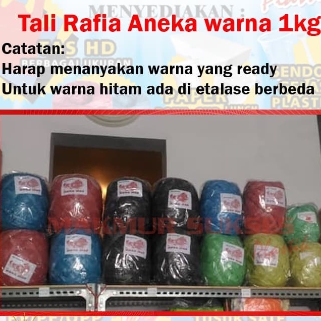 Jual Tali Rafia Kuning / Tali Plastik / Tali Rumput Jepang Kuning 1kg ...