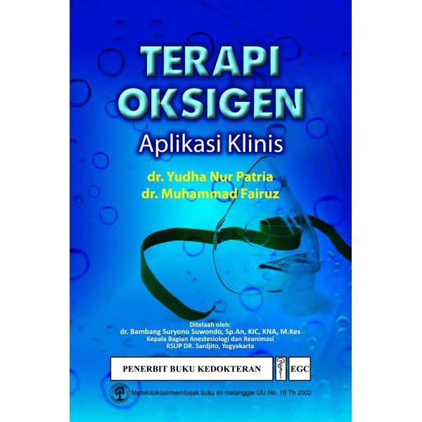 Jual Buku ORI - Buku Terapi Oksigen Aplikasi Klinis Yudha Nur Patria EGC | Shopee Indonesia