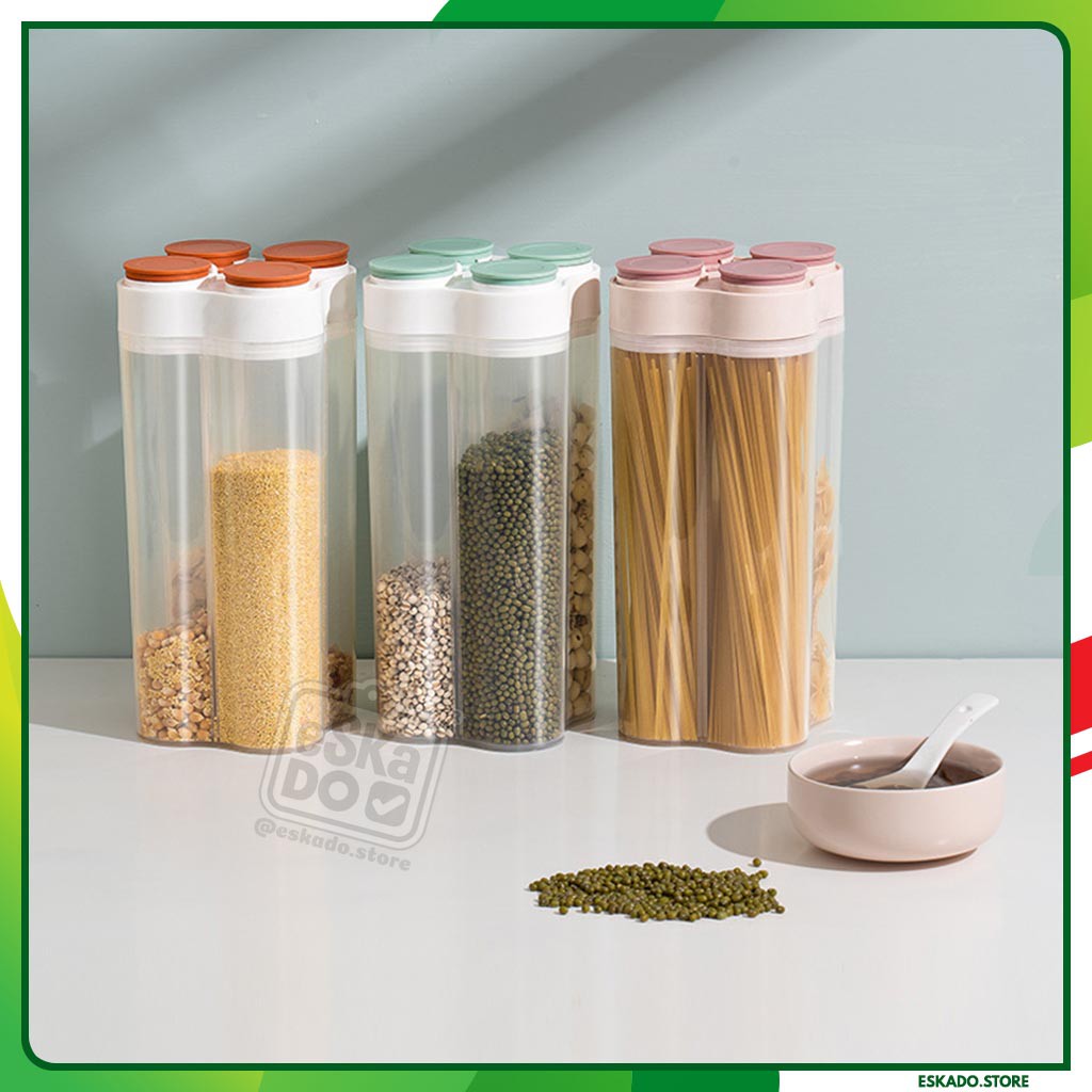 Jual Wadah Kotak Toples Tempat Cereal Tepung Beras Detergent Makanan ...