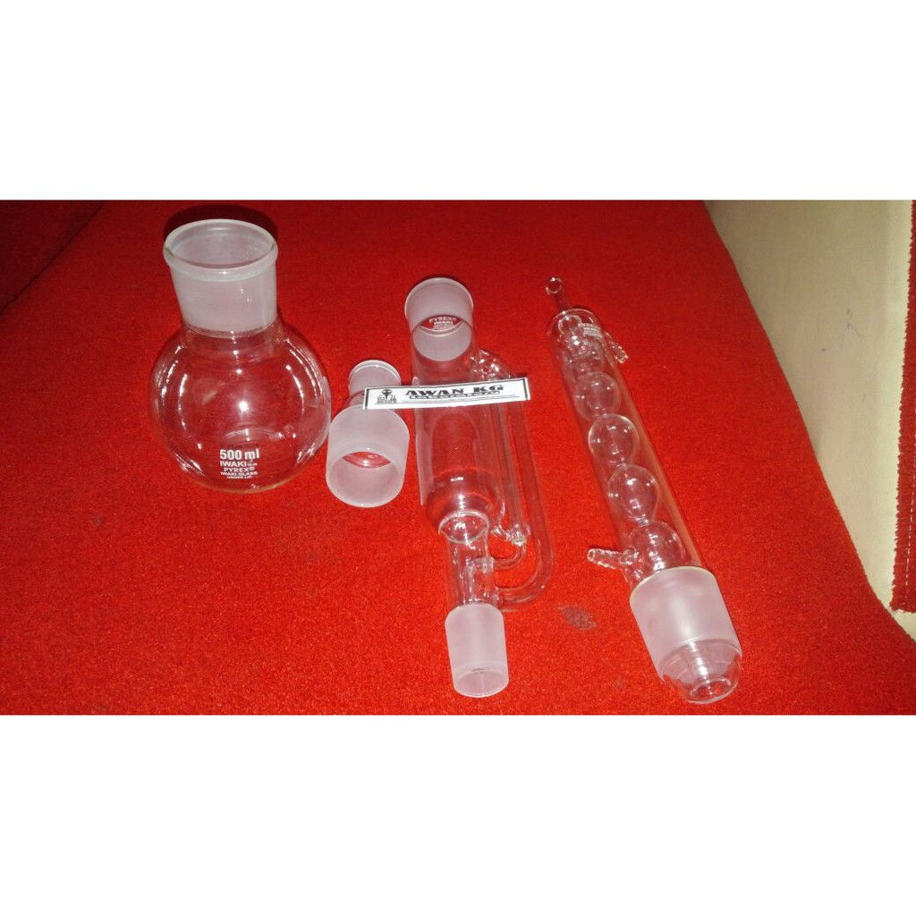 Jual sokhlet soxhlet extractor set aparatus 500ml PYREX custom ns 50 ...