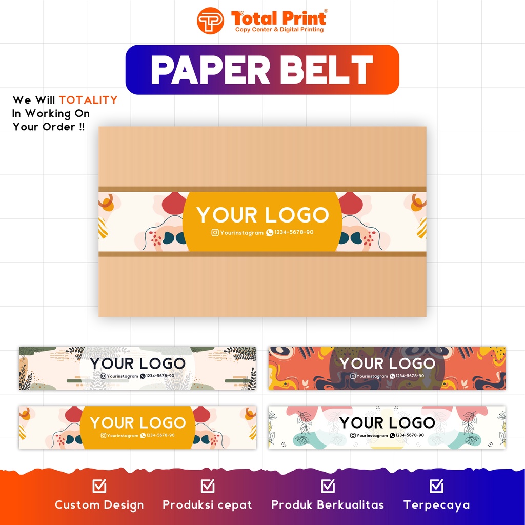 Jual PAPER BELT / LABEL SEGEL BOX / LABEL SEGEL HAMPERS / PAPER BELT ...