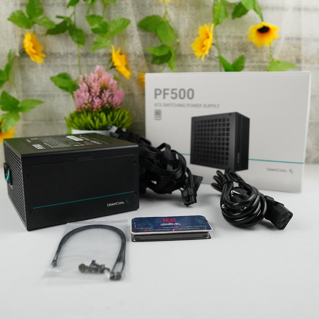 Jual POWER SUPPLY PSU GAMING DEEPCOOL 500W 80+ WHITE PF500 ALL FLAT ...