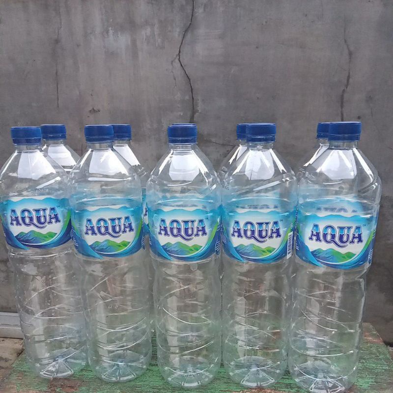 Jual BOTOL AQUA BEKAS UKURAN 1500 ML dan 600ml | Shopee Indonesia