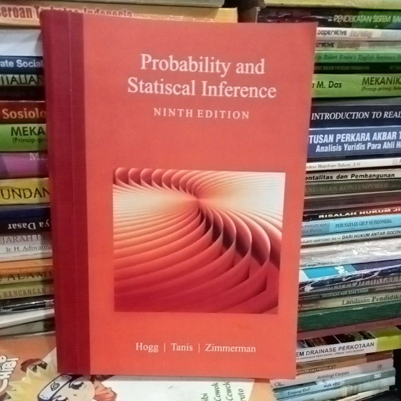 Jual probability and statiscal inference Hogg tangis zimmerman | Shopee ...