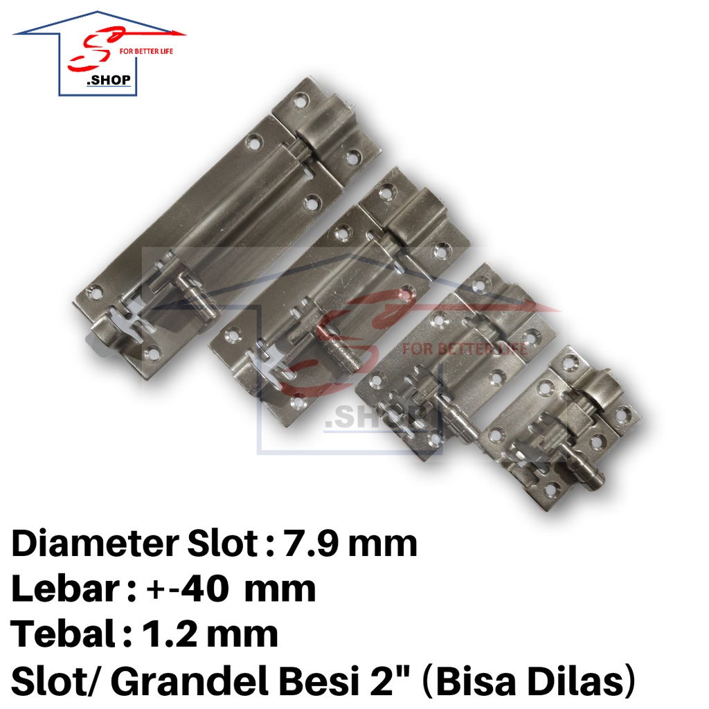 Jual Slot / Grendel / Grandle Besi 2" Forbes (Bisa Dilas) | Shopee ...