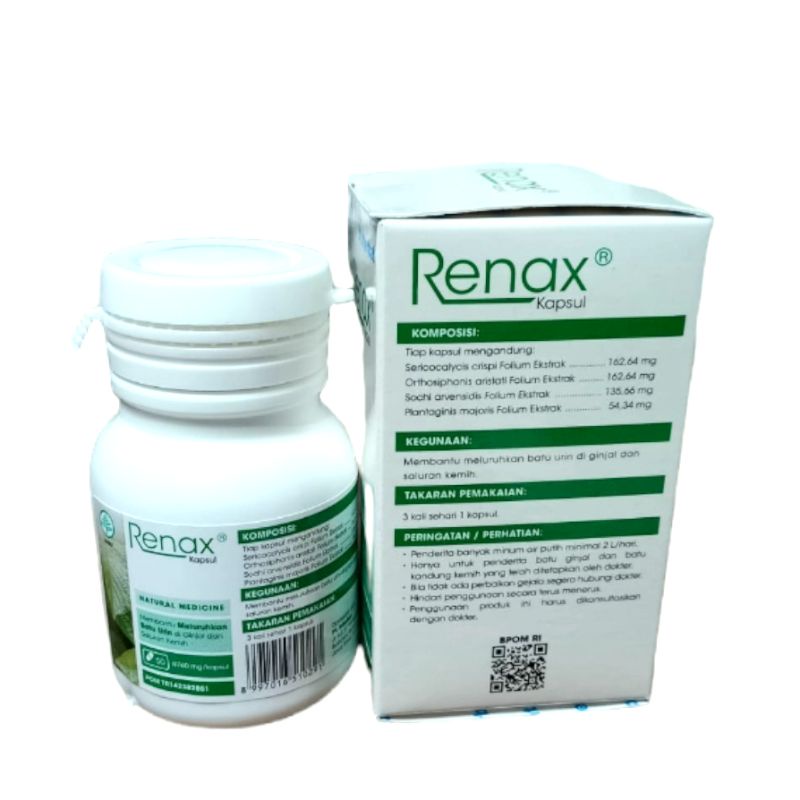 Jual Renax 50 kapsul Mengatasi Batu Ginjal. | Shopee Indonesia