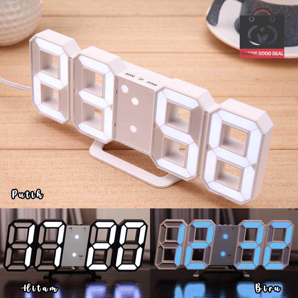 Jual Jam Meja Belajar Pajangan Kantor LED Digital Clock | Shopee Indonesia