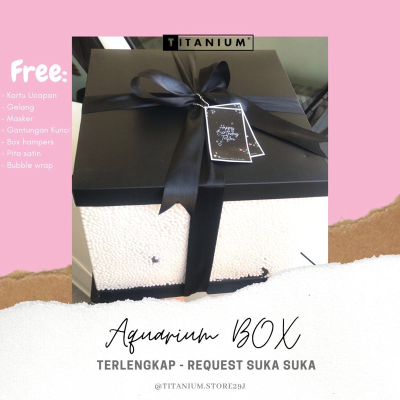 Jual BOX TRANSPARAN DIY GIFT KOTAK ULTAH KADO PACAR HAMPERS CUSTOM KADO ...