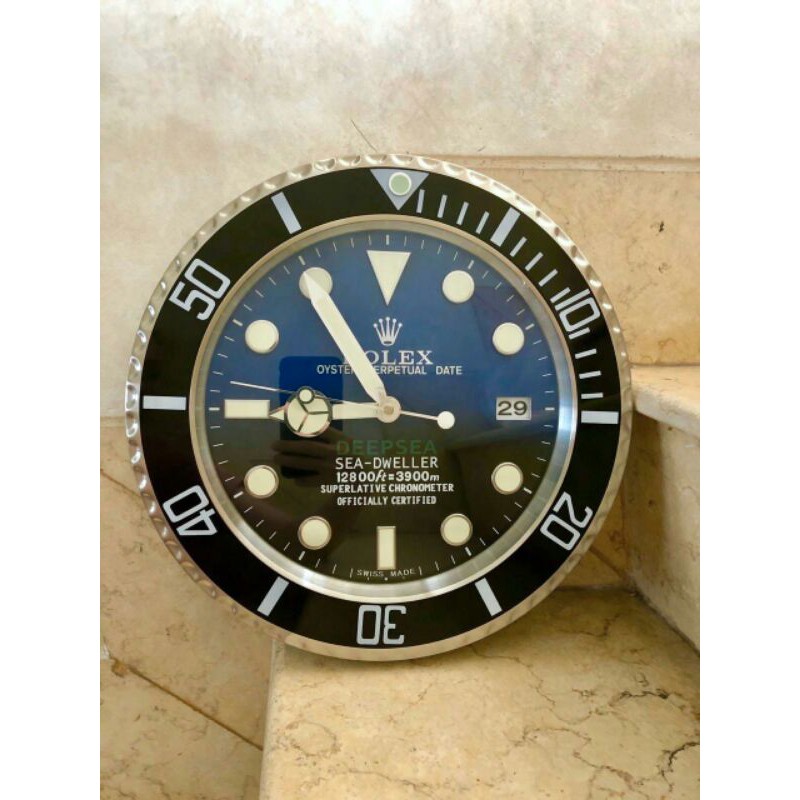 Jual JAM DINDING ROLEX DEEPSEA PREMIUM AAA+ | Shopee Indonesia