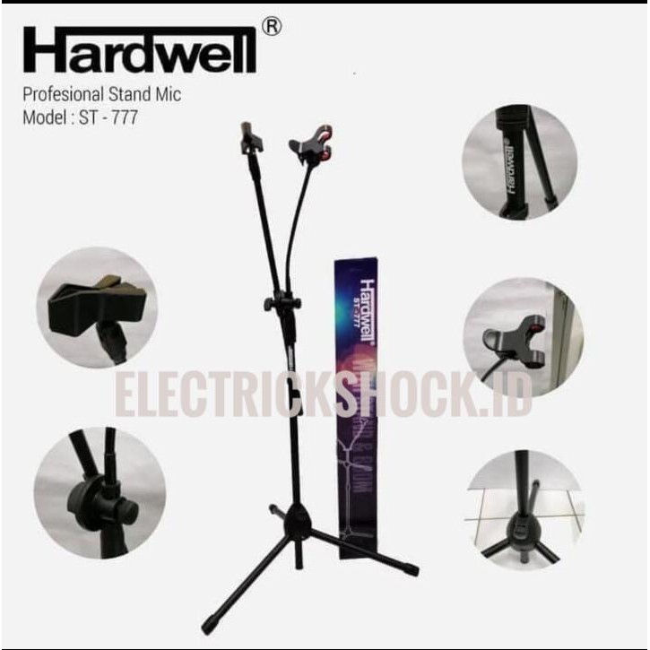 Jual stand mic dan handphone lantai hardwell st777 Original | Shopee ...